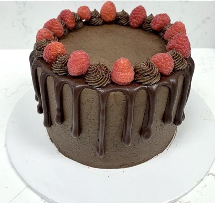 Dark Chocolate Raspberry Truffle Cake – Out of the Bubble Bakery
